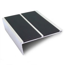 Heavy Duty Aluminium Rakeback Edge Nosing With Twin Insert ...