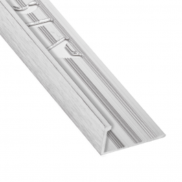 Trimtraders Straight Edge Aluminium Tile Trim | 12.5mm | Brushed ...